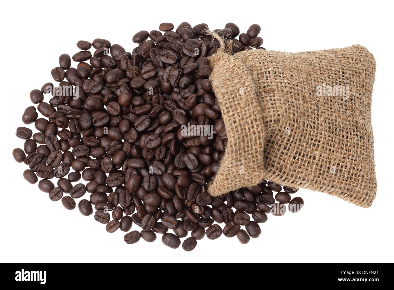 Coffee beans isolated on white background Stock Photo - Alamy