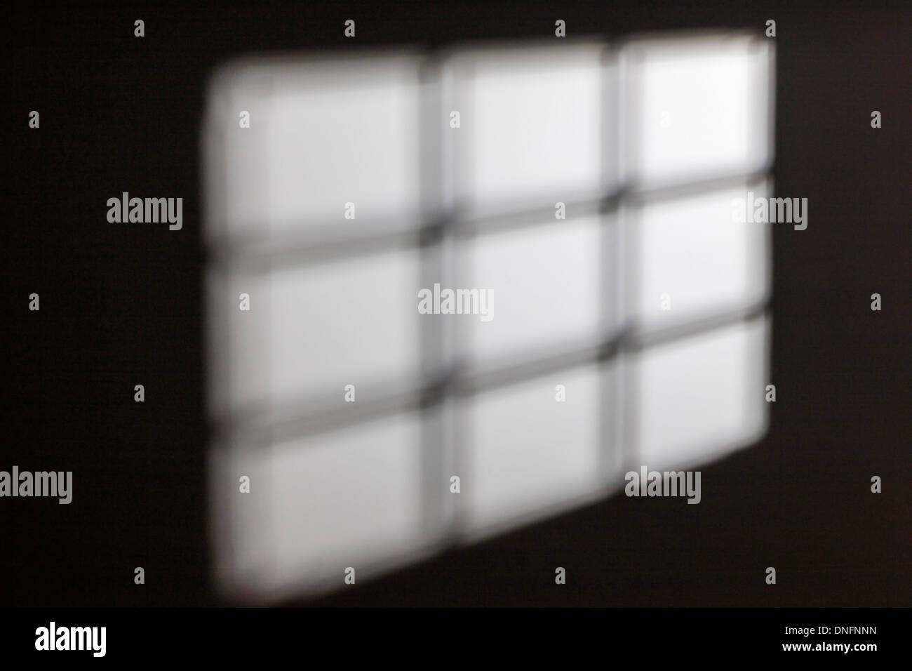 Light patterns on a wall in a commercial photography studio Stock Photo ...