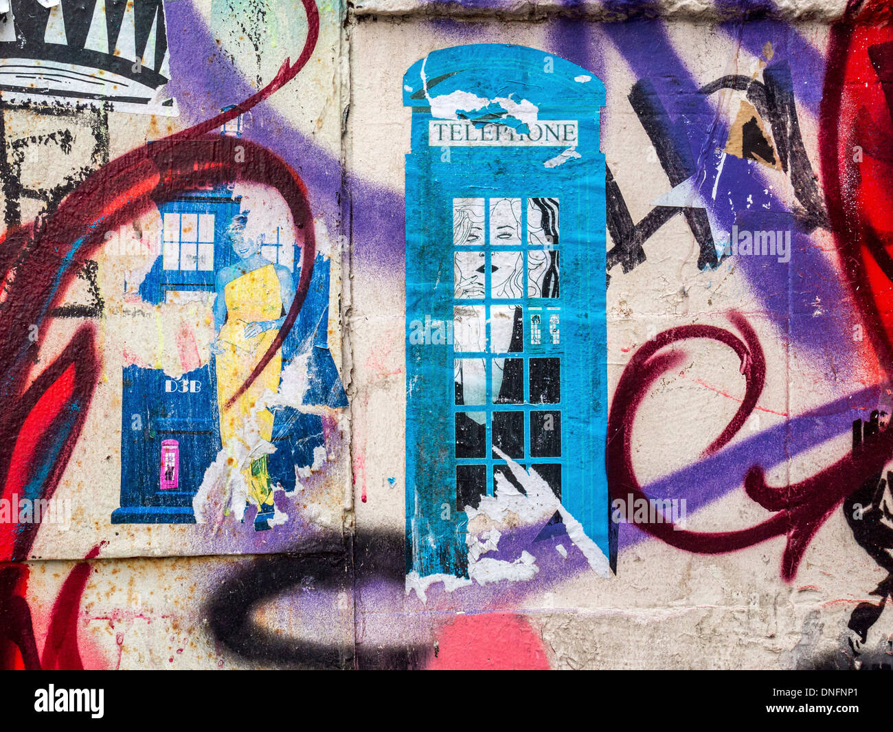 Phone box in east london hi-res stock photography and images - Alamy