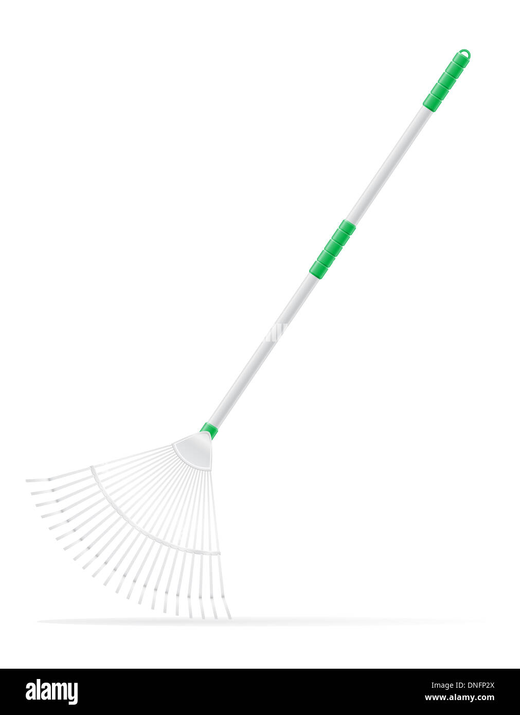 garden tool rake illustration isolated on white background Stock Photo ...