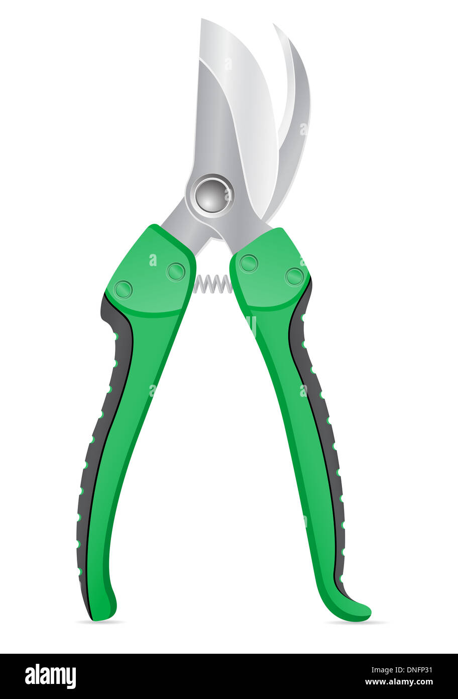 garden tool secateurs illustration isolated on white background Stock ...