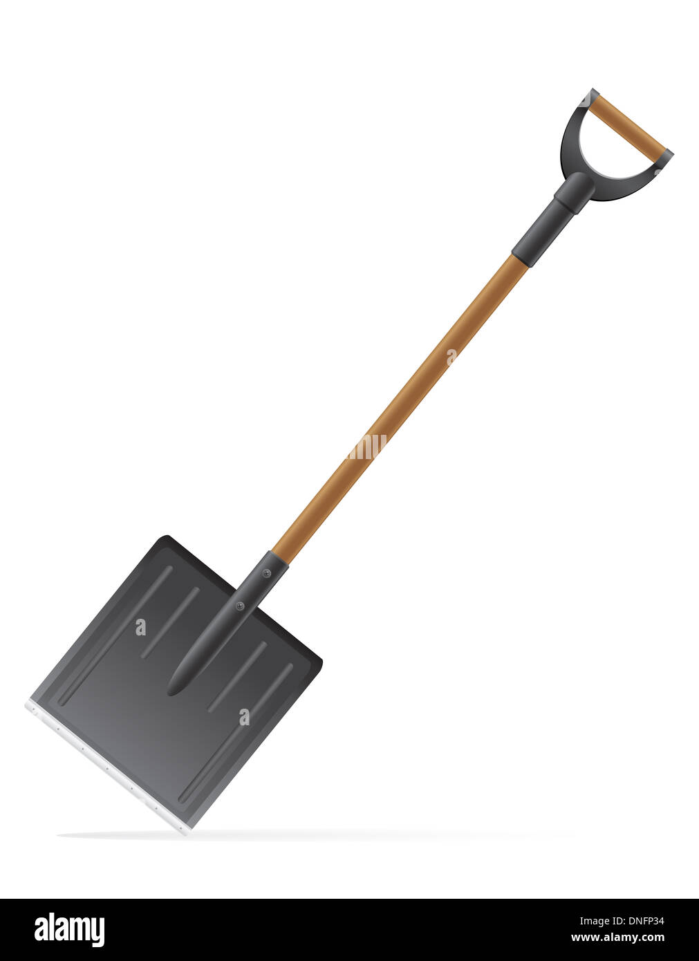 Shovel and hoe on grass Cut Out Stock Images & Pictures - Alamy
