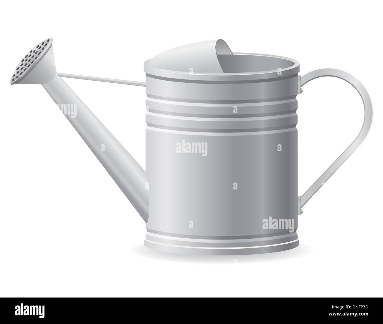 metal watering can illustration isolated on white background Stock ...