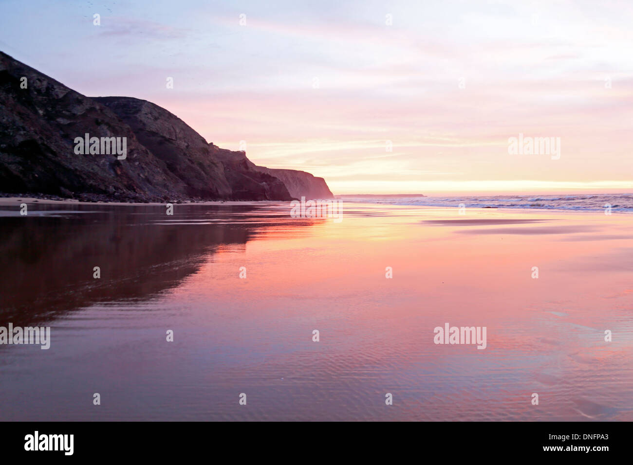 Beautiful sunset portugal beach hi-res stock photography and images - Alamy