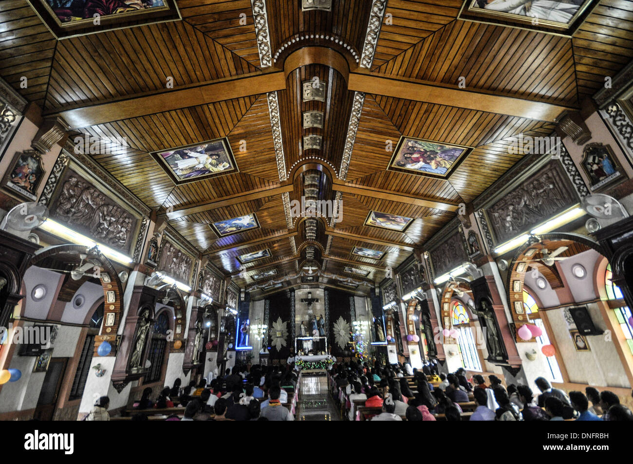 Agartala, Tripura, India. 25th Dec, 2013. The christion people Stock ...