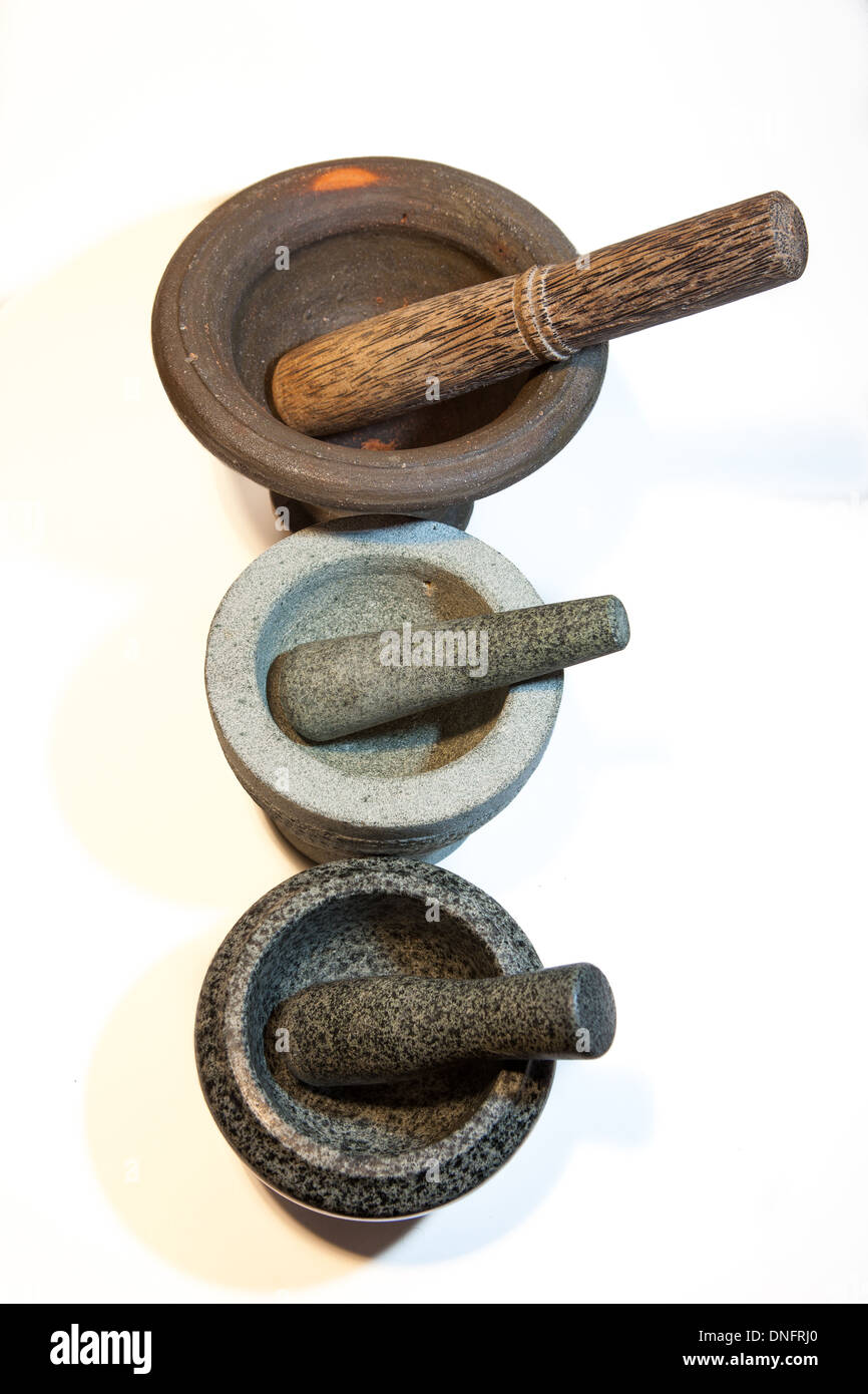 Auger crusher, a cup with stamper which is used to grind and mix Stock ...
