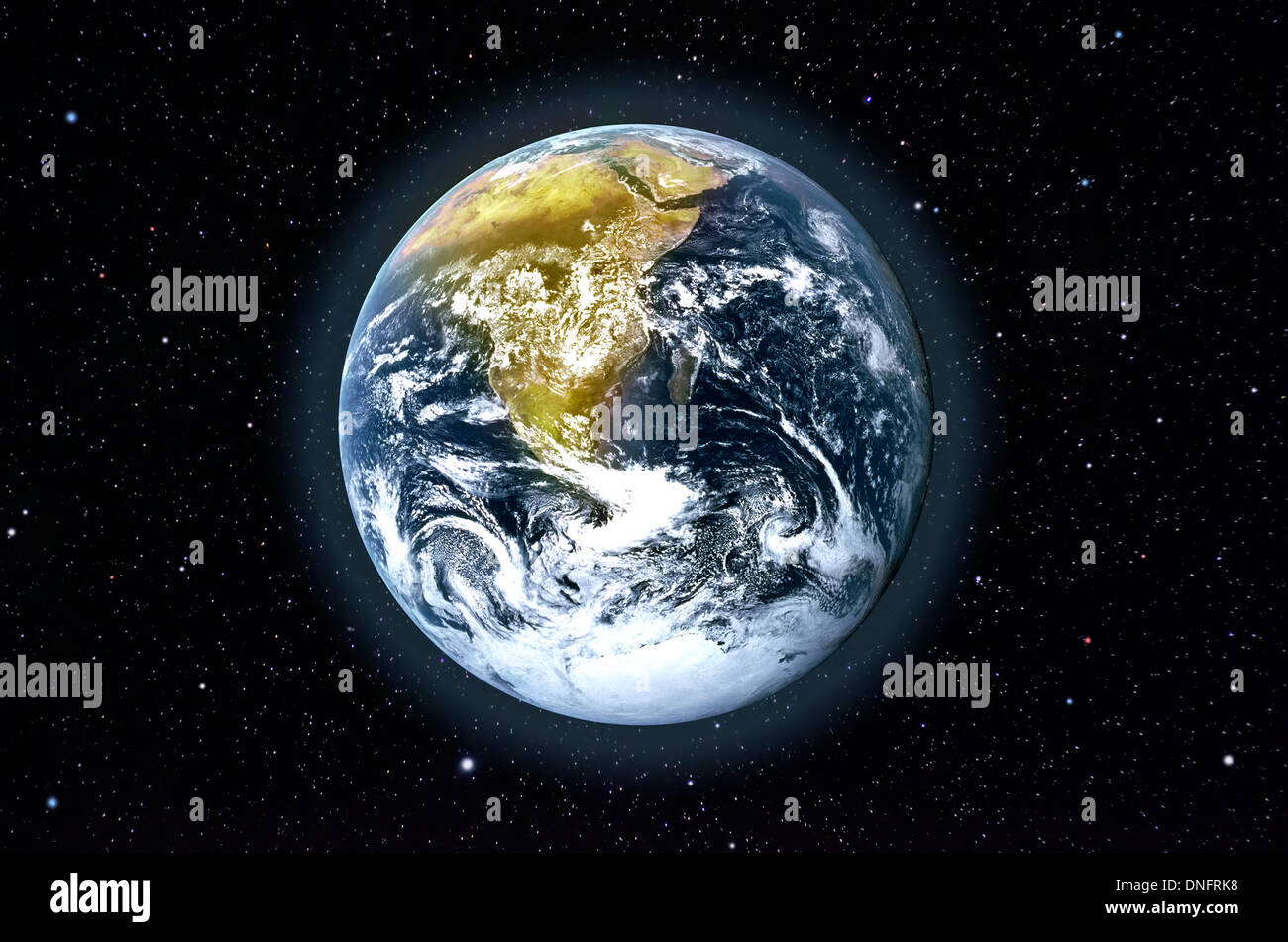 Stars and planet Earth in the space. Elements of this image furnished ...