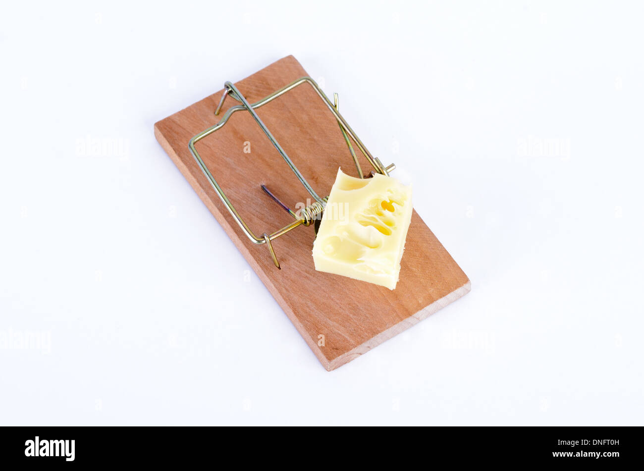 Photo of mouse trap on white background Stock Photo - Alamy