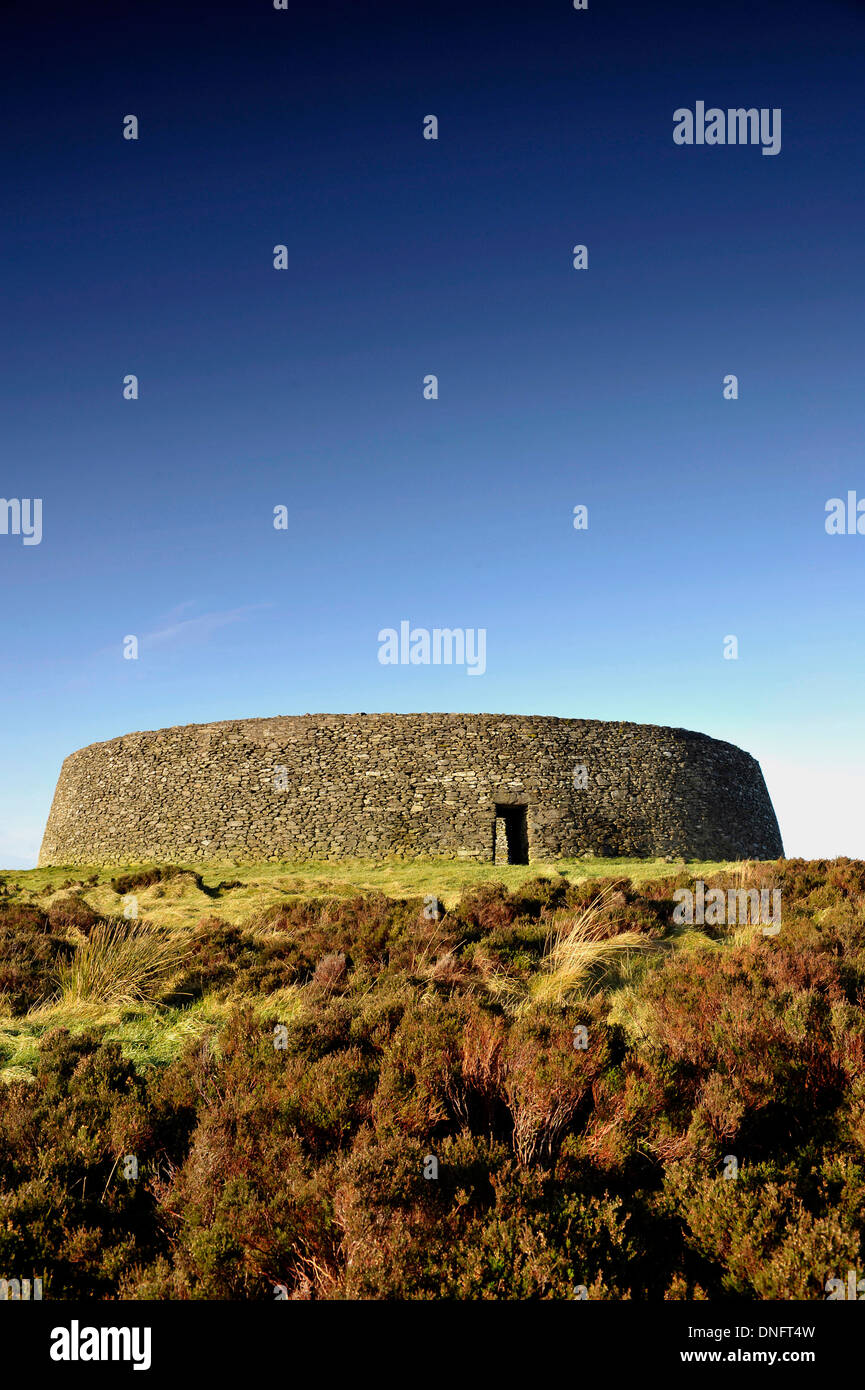 Grainan of Aileach stone fort, Burt, County Donegal, Ireland Stock ...