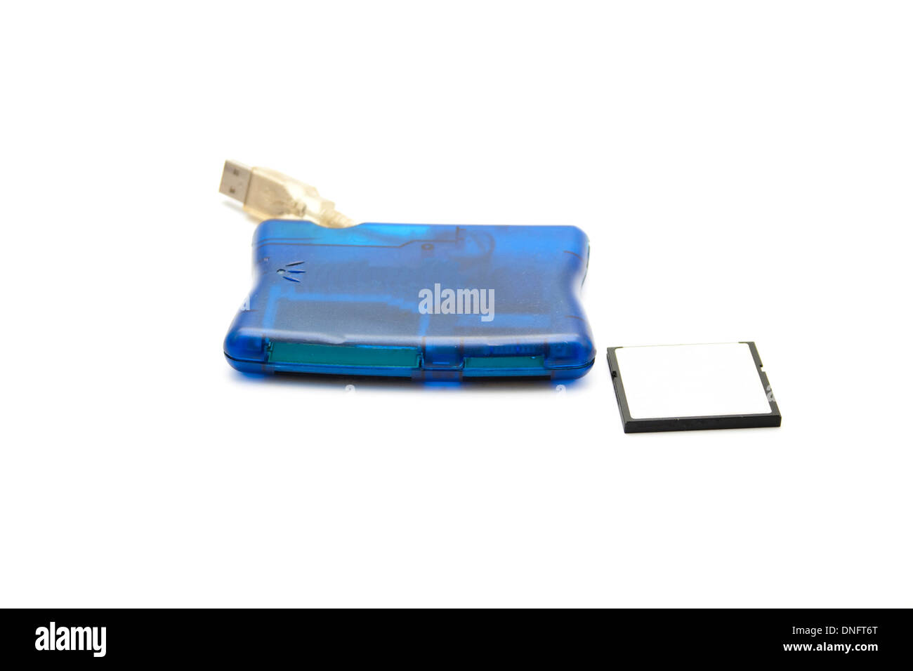 Blue Card Reader with Card Medium Stock Photo - Alamy