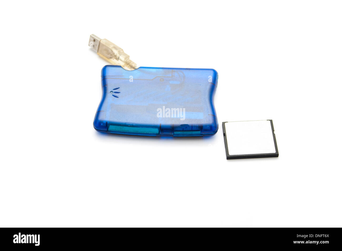 Blue Card Reader with Card Medium Stock Photo - Alamy