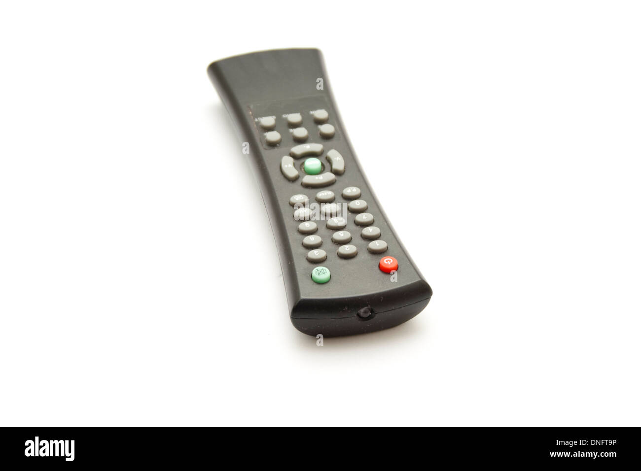 Black Remote Control on white background Stock Photo - Alamy