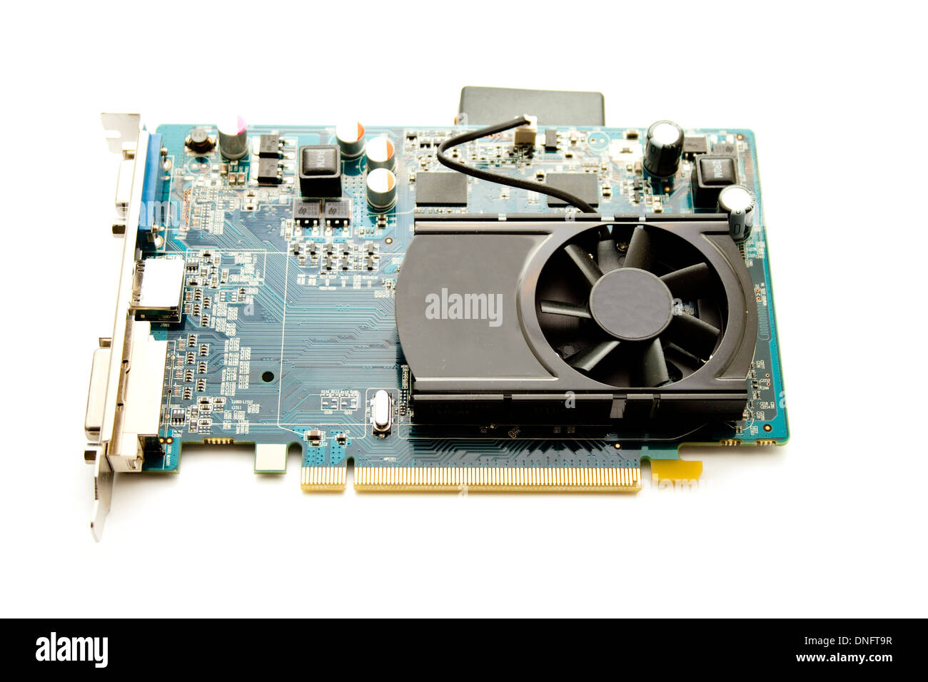 Graphic Card on white background Stock Photo - Alamy
