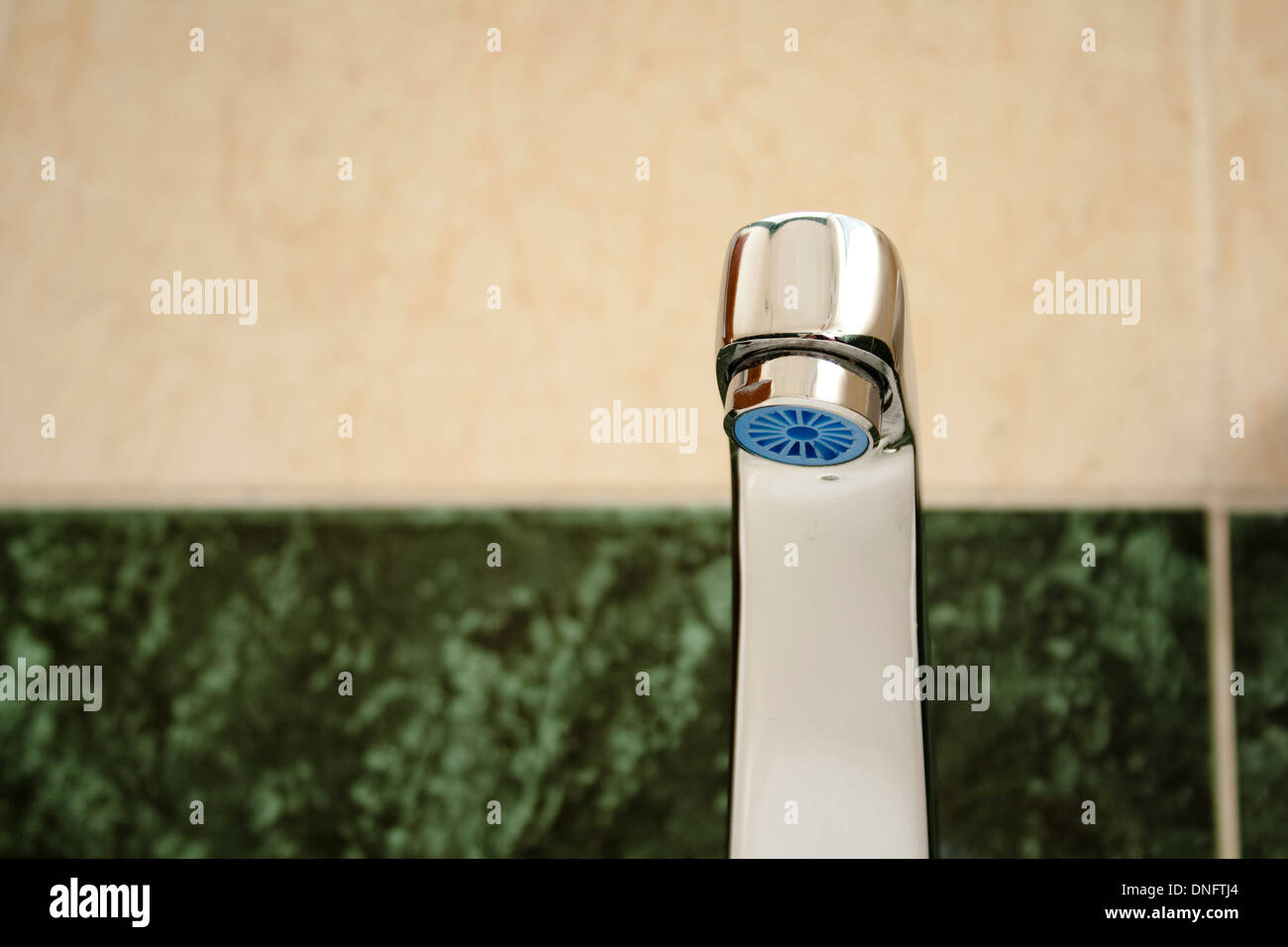 Silver Water Tap in the Bathroom Stock Photo - Alamy
