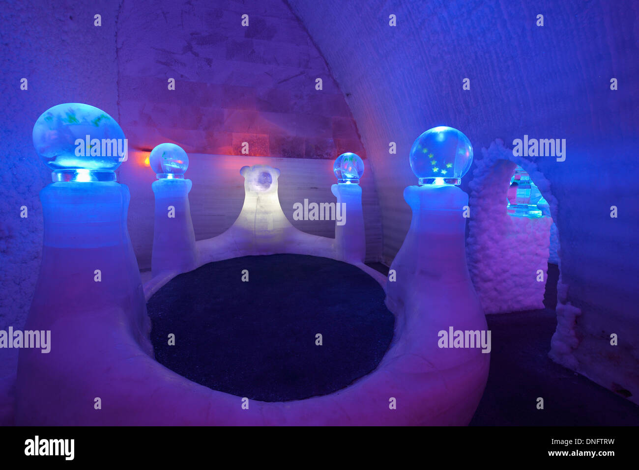 Blue Polar Bear bedroom at the Aurora Ice Museum Chena Hot Springs ...