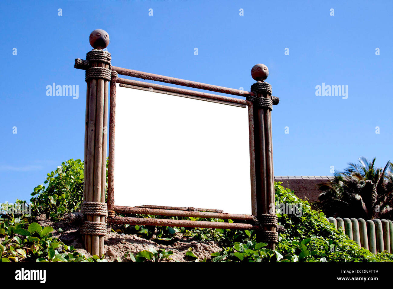 vintage signboard frame on sand dune with copy space Stock Photo - Alamy