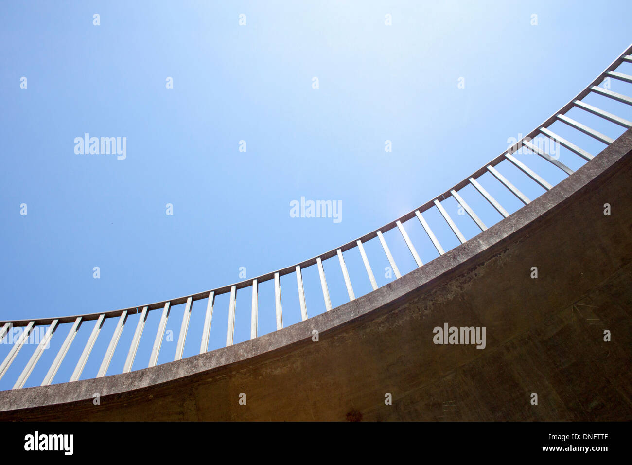 White Steel Curved Bridge Stock Photos & White Steel Curved Bridge ...