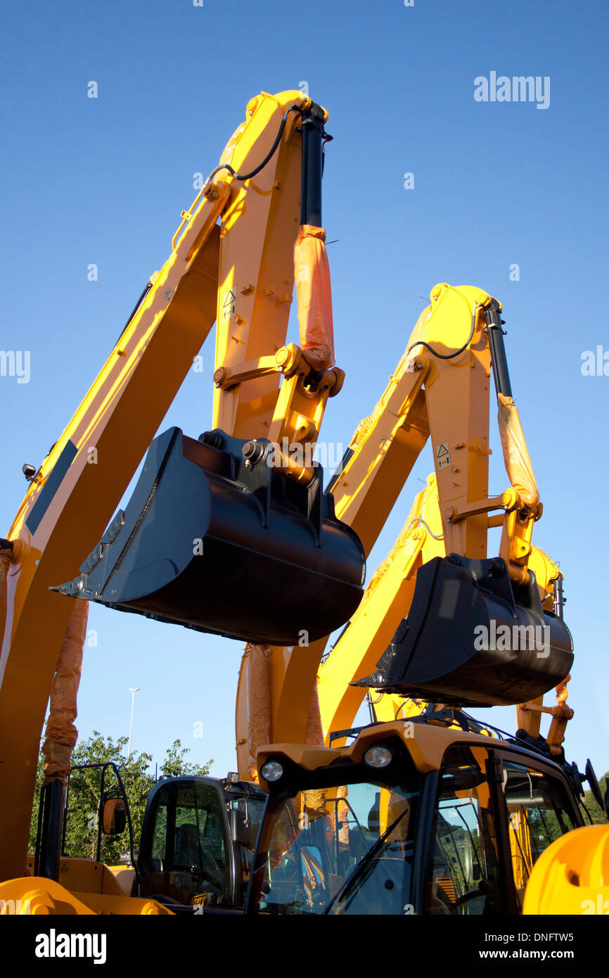 Brand new excavators hi-res stock photography and images - Alamy