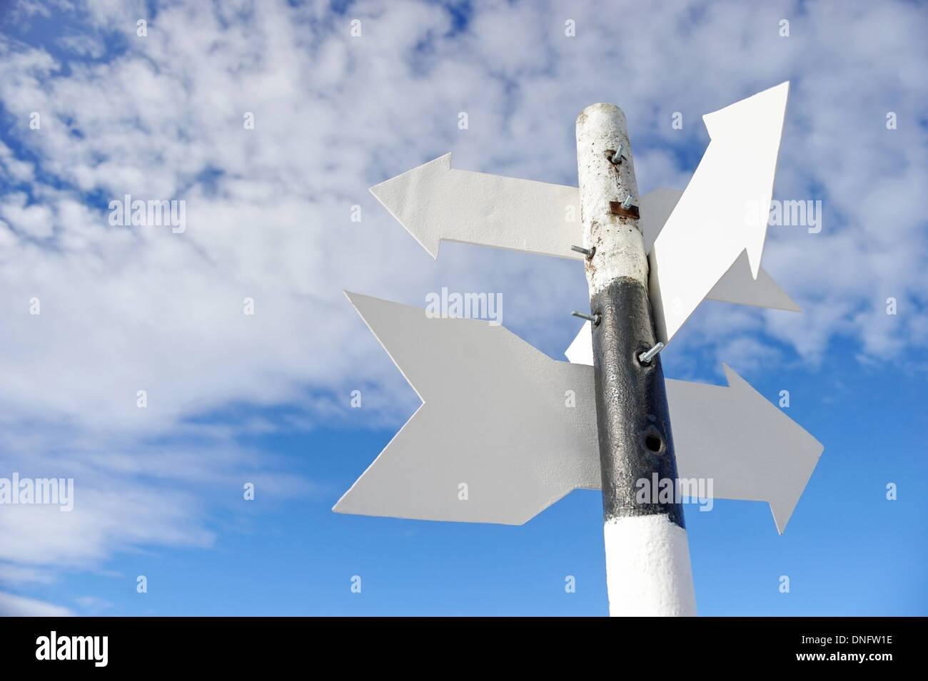 Sign post marking way hi-res stock photography and images - Alamy