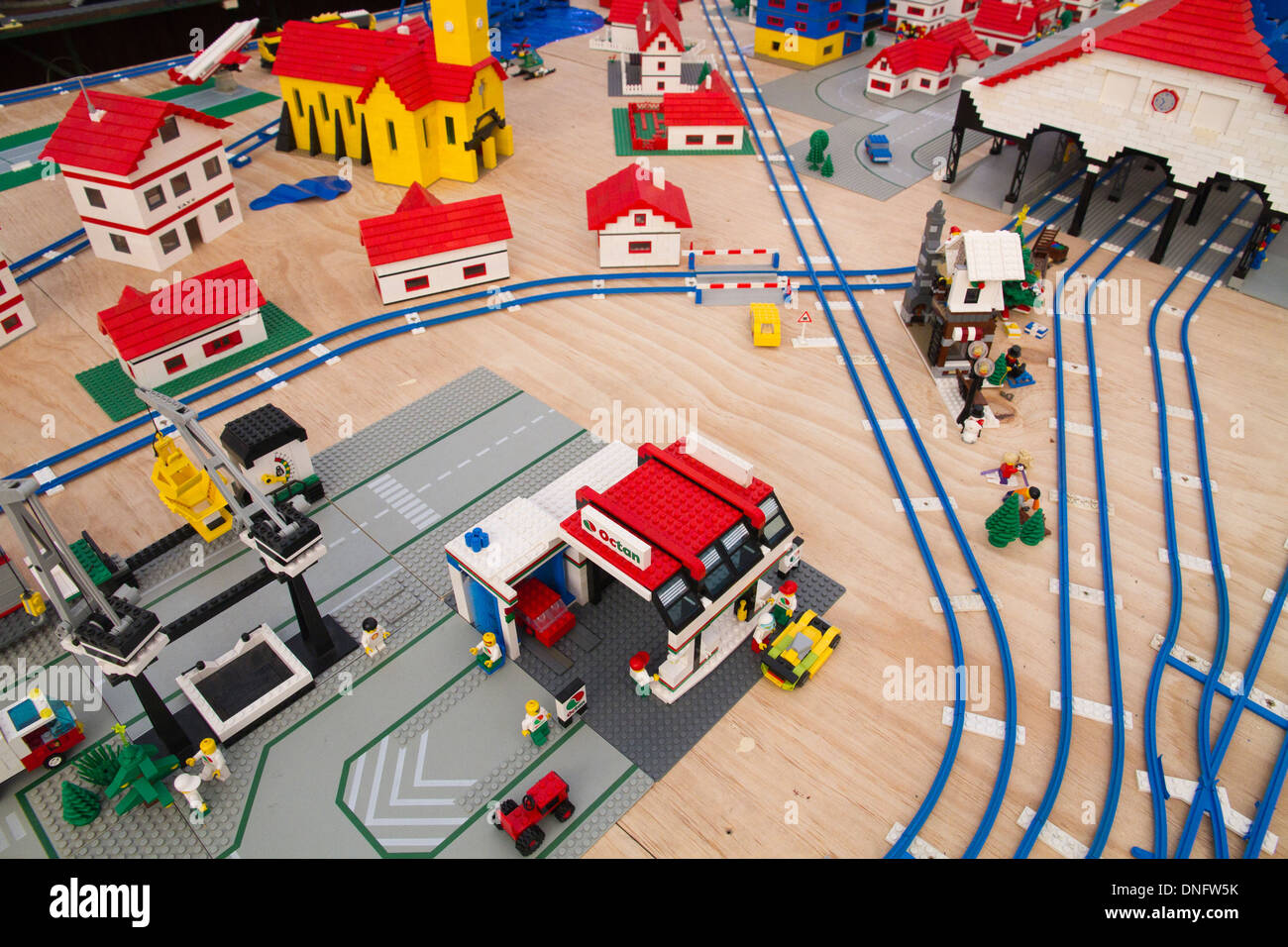 Lego construction railway Stock Photo - Alamy