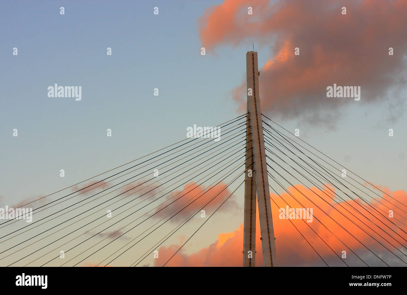 Modern bridge in Osaka-Japan Stock Photo - Alamy