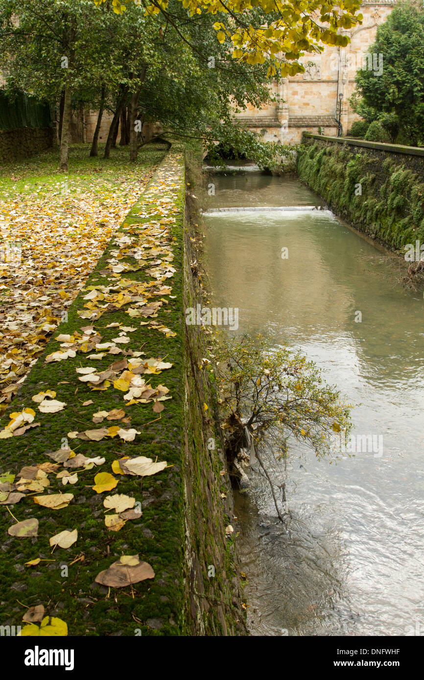 The cloister of San Miguel parish above Ubao river, Oñati, Basque ...