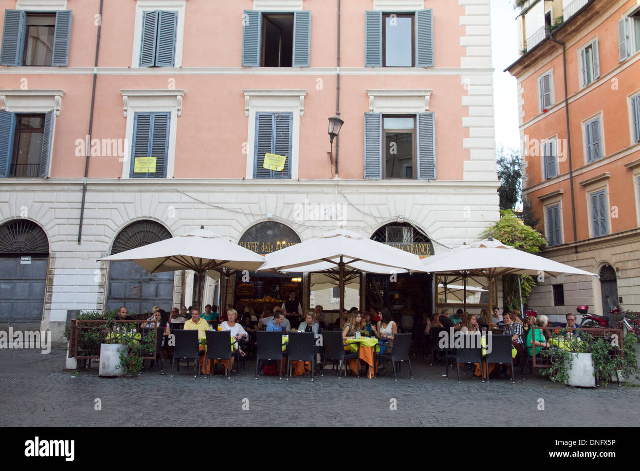 Rome Italy Bar caffe in the street, Trastevere Stock Photo - Alamy