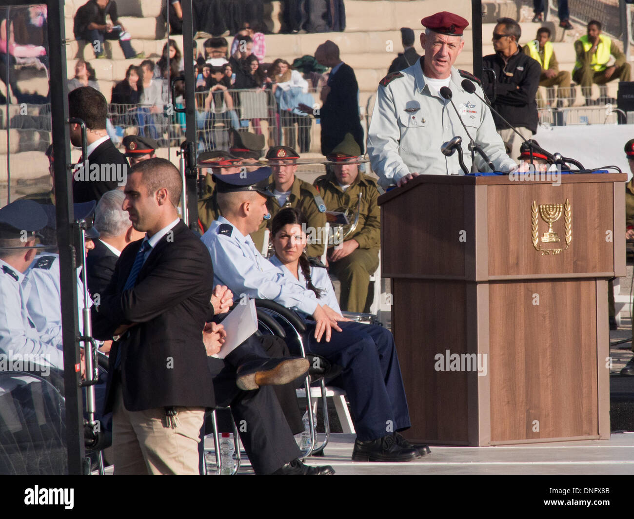Hazerim, Israel. 26th Dec, 2013. Chief of the General Staff, Lt. Gen ...