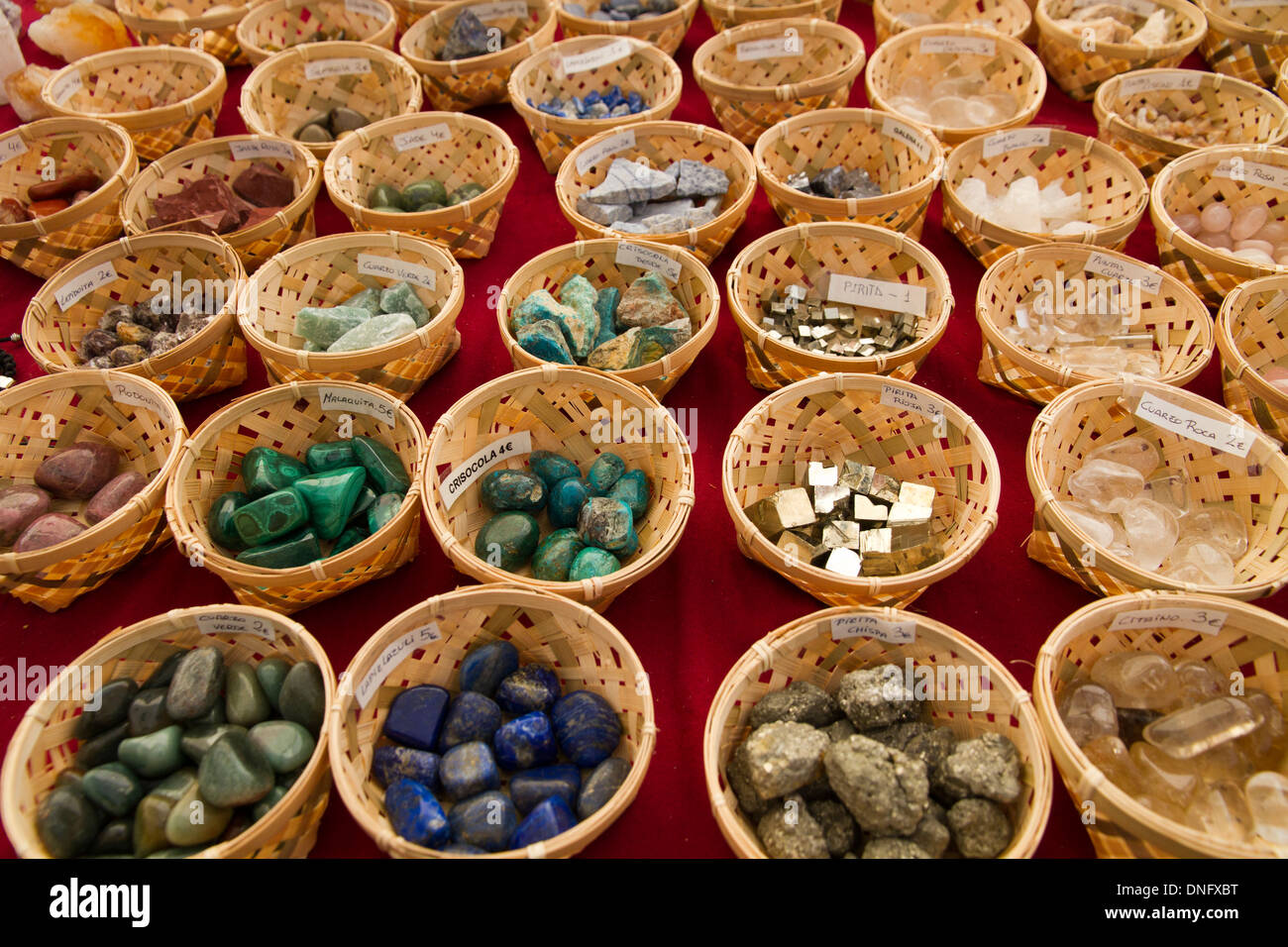 Minerals stones stock collection Stock Photo - Alamy