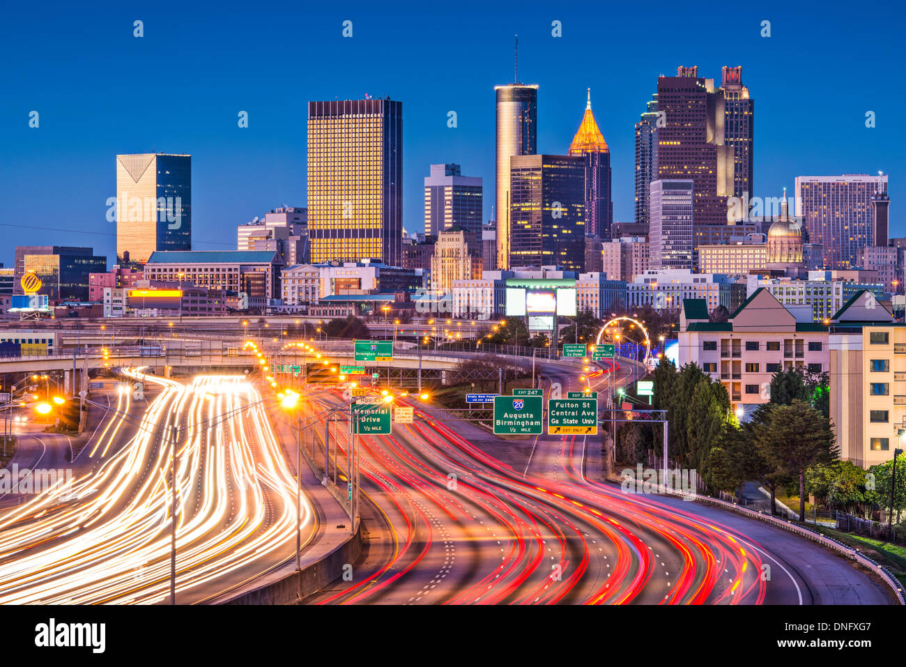Traffic in Atlanta, Georgia, USA Stock Photo - Alamy