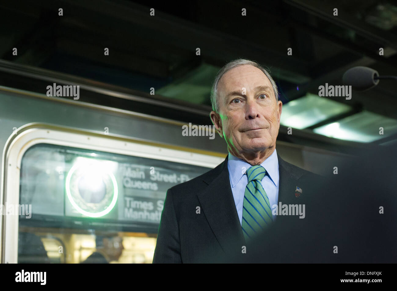 NYC Mayor Michael Bloomberg at the new 34th Street-Hudson Yards ...