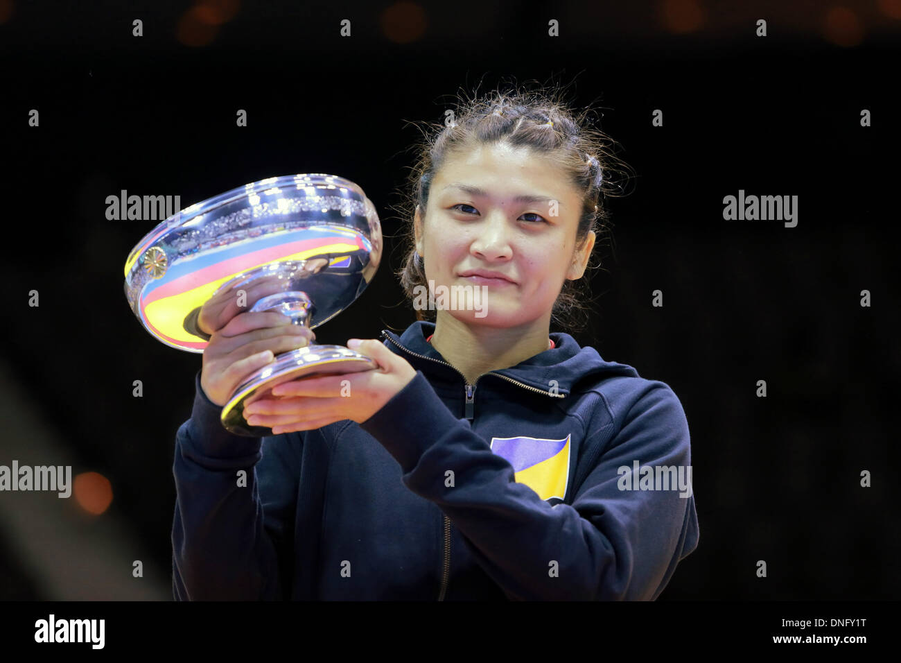 Tokyo, Japan. 23rd Dec, 2013. Kaori Icho Wrestling : Kaori Icho poses ...