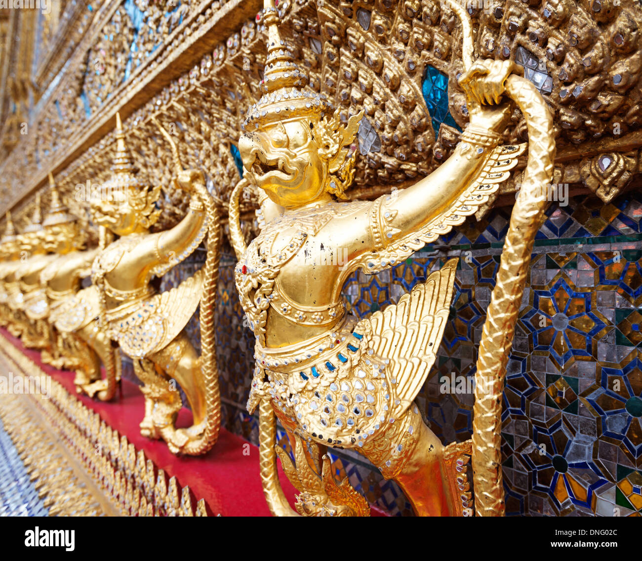 Ancient Decoration At Wat Prakaew Stock Photo - Alamy