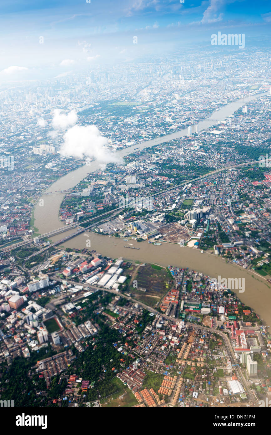 aerial view of city center Stock Photo - Alamy