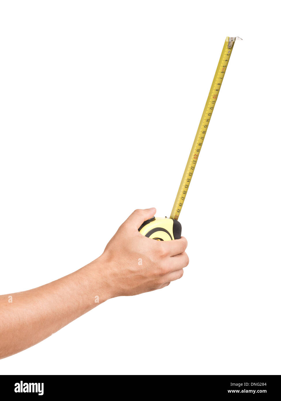 Hand white background ruler hi-res stock photography and images - Alamy