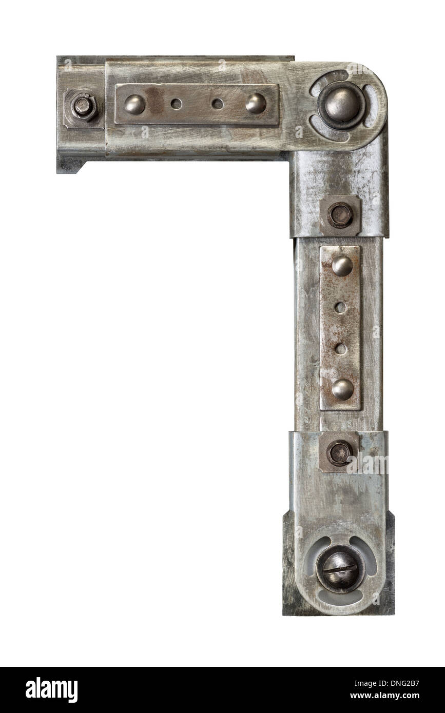 Industrial metal alphabet number 7 Stock Photo - Alamy