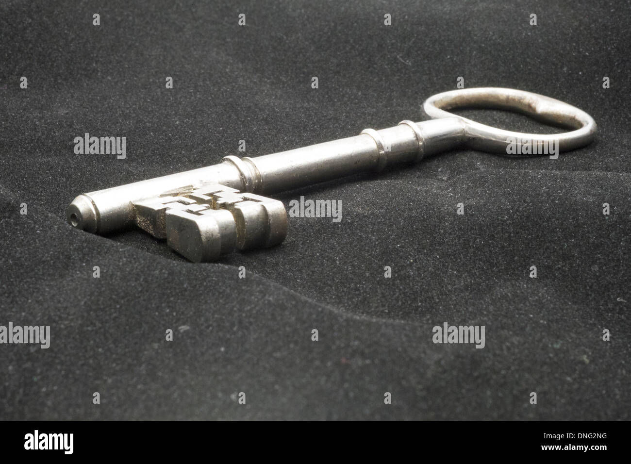 very old victorian antique mortice key black background Old-fashioned ...