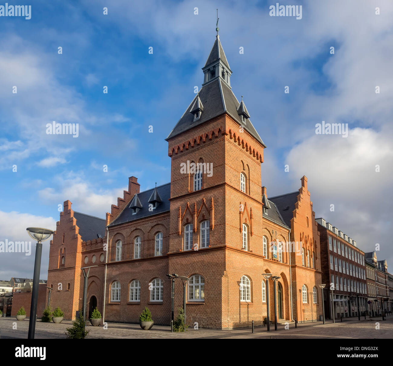 Old town hall and jail in Esbjerg, denmark Stock Photo - Alamy