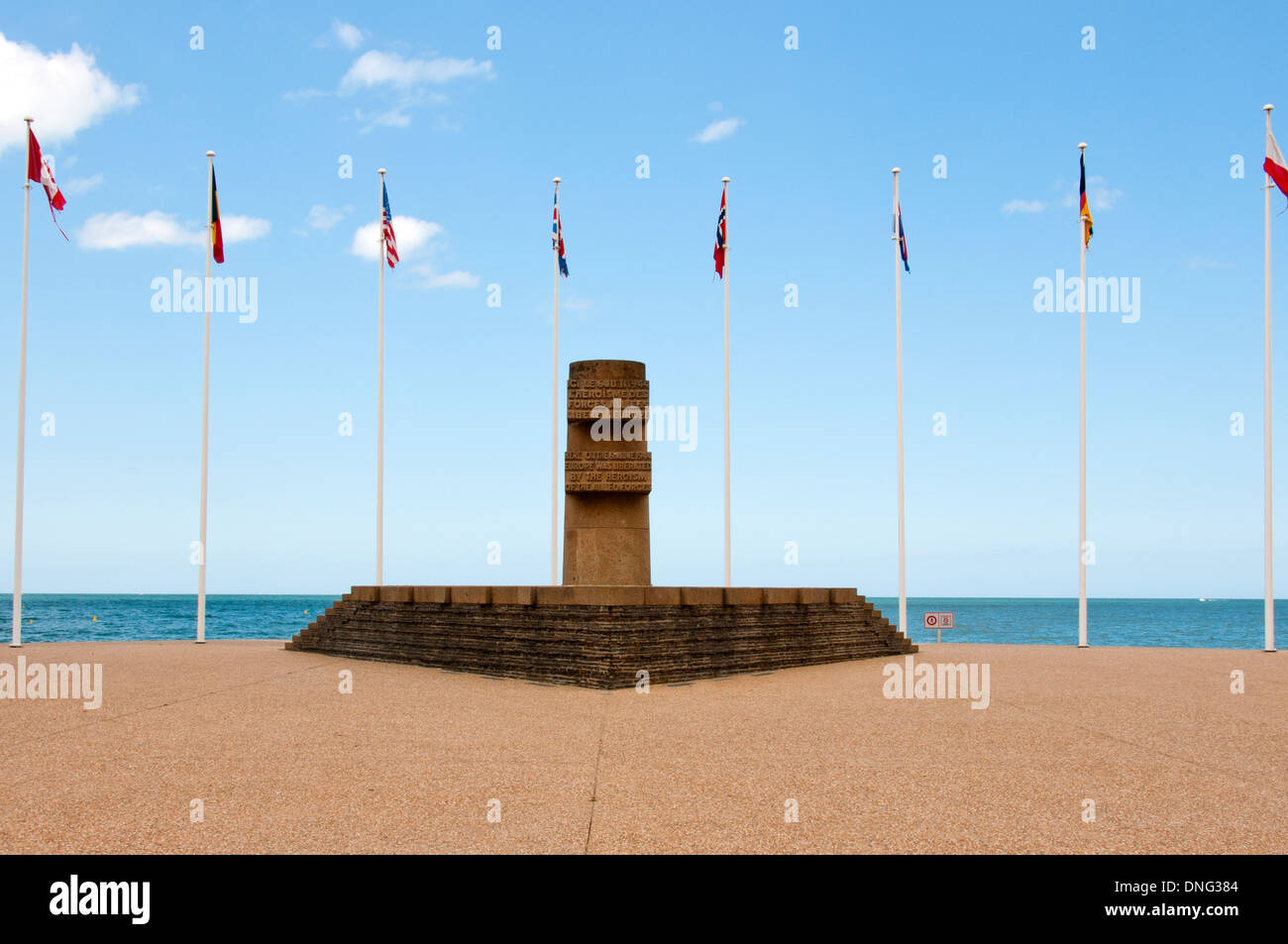 Memorial for the Allied Forces who landed at Juno Beach, Bernieres-Sur ...