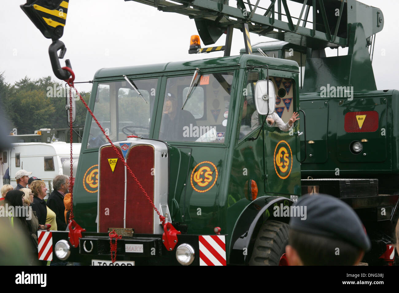 vintage truck crane lorry Stock Photo - Alamy