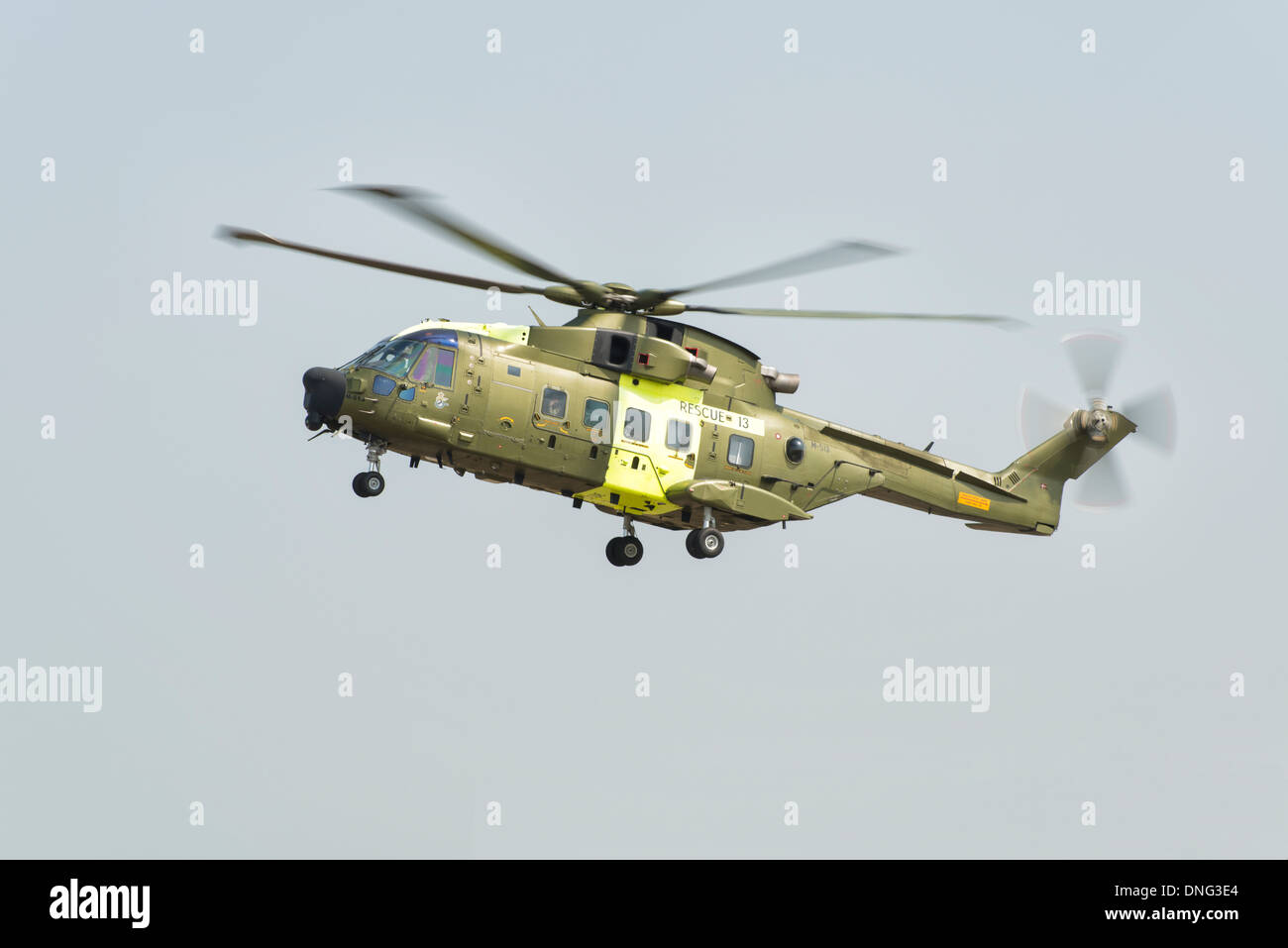 Augusta Westland Merlin AW101 of the Danish Air Force arrives at RAF ...
