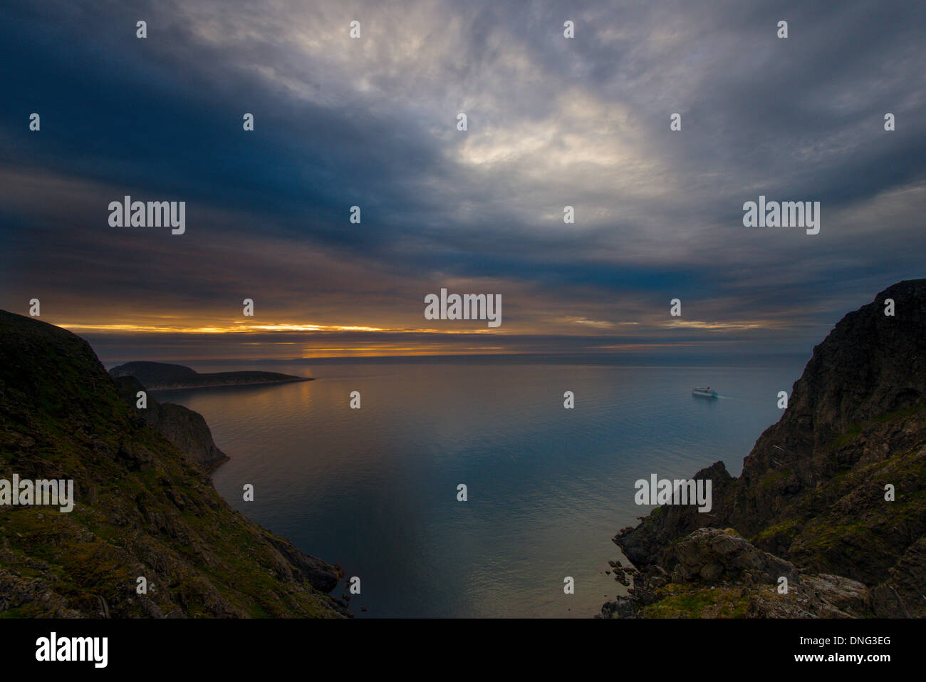 The most Northern Part of Europe in Norway Stock Photo - Alamy