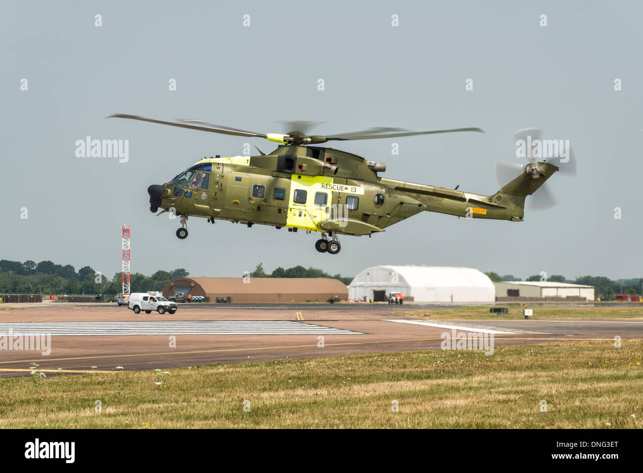 Augusta Westland Merlin AW101 of the Danish Air Force arrives at RAF ...