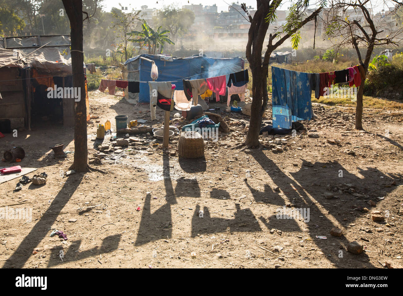 Slums in Kathmandu valley Stock Photo - Alamy