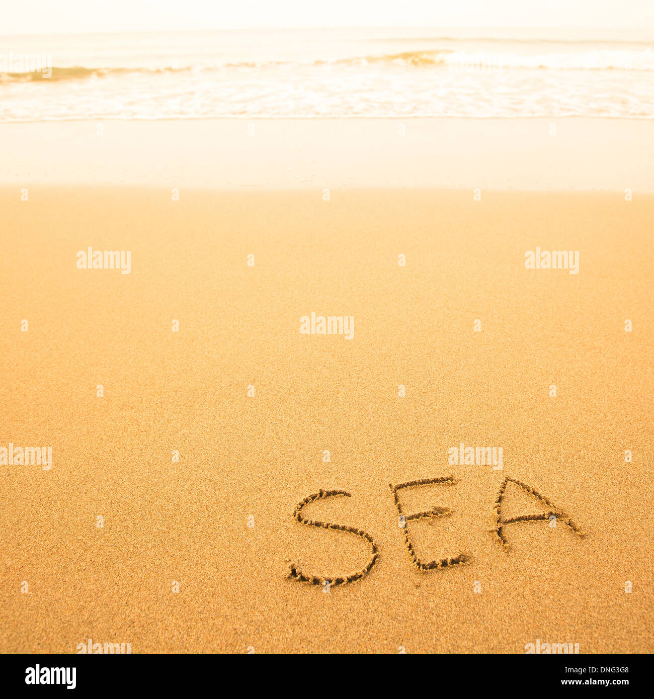 Word peace written in sand hi-res stock photography and images - Alamy