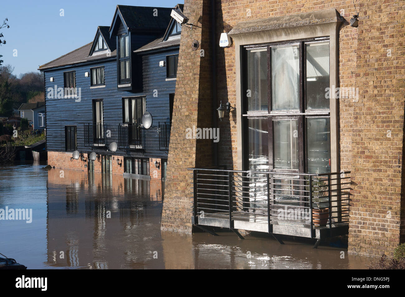 River Medway Flooding Kent flood Stock Photo - Alamy