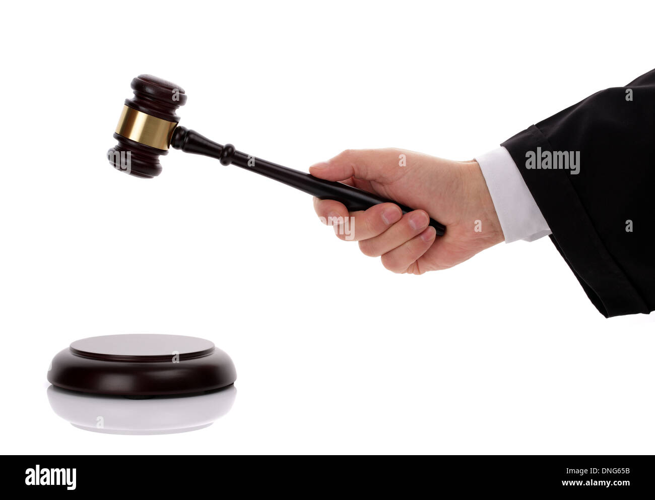 Judge with gavel Stock Photo - Alamy