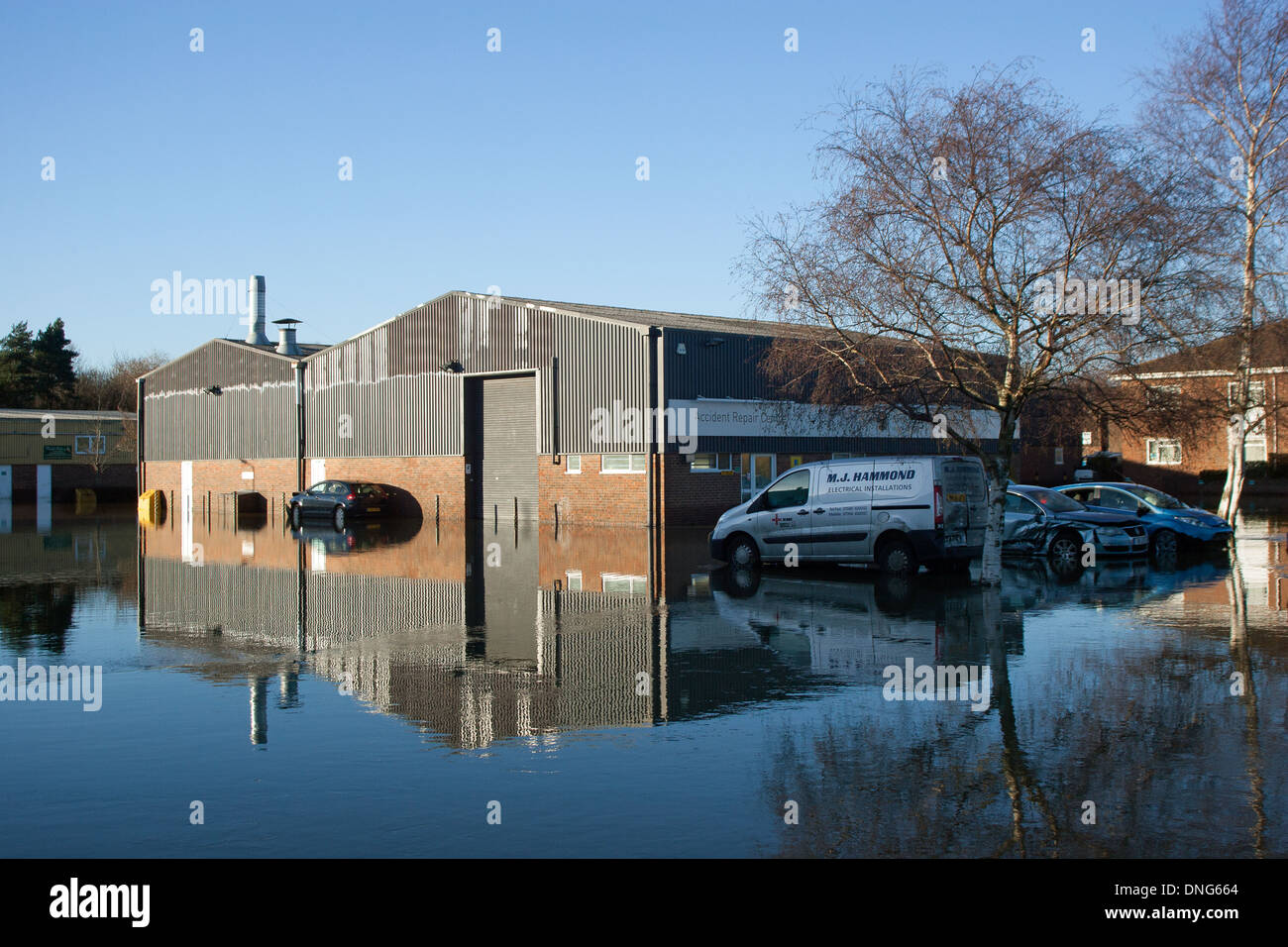 River Medway Flooding Kent flood East Peckham Stock Photo - Alamy