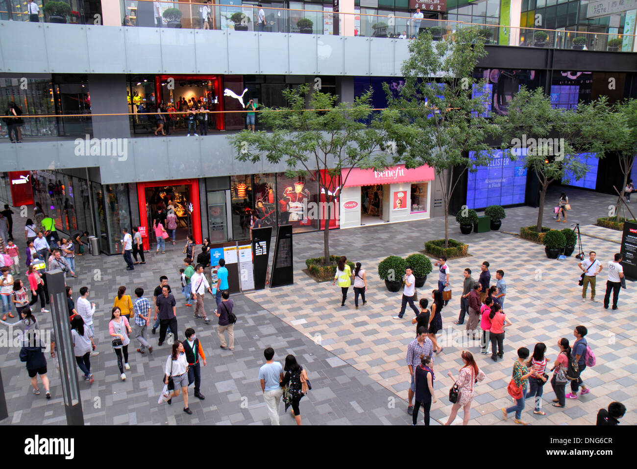 Beijing China,Asia,Chinese,Oriental,Chaoyang District,Sanlitun Village,South North Piazza Deck ...
