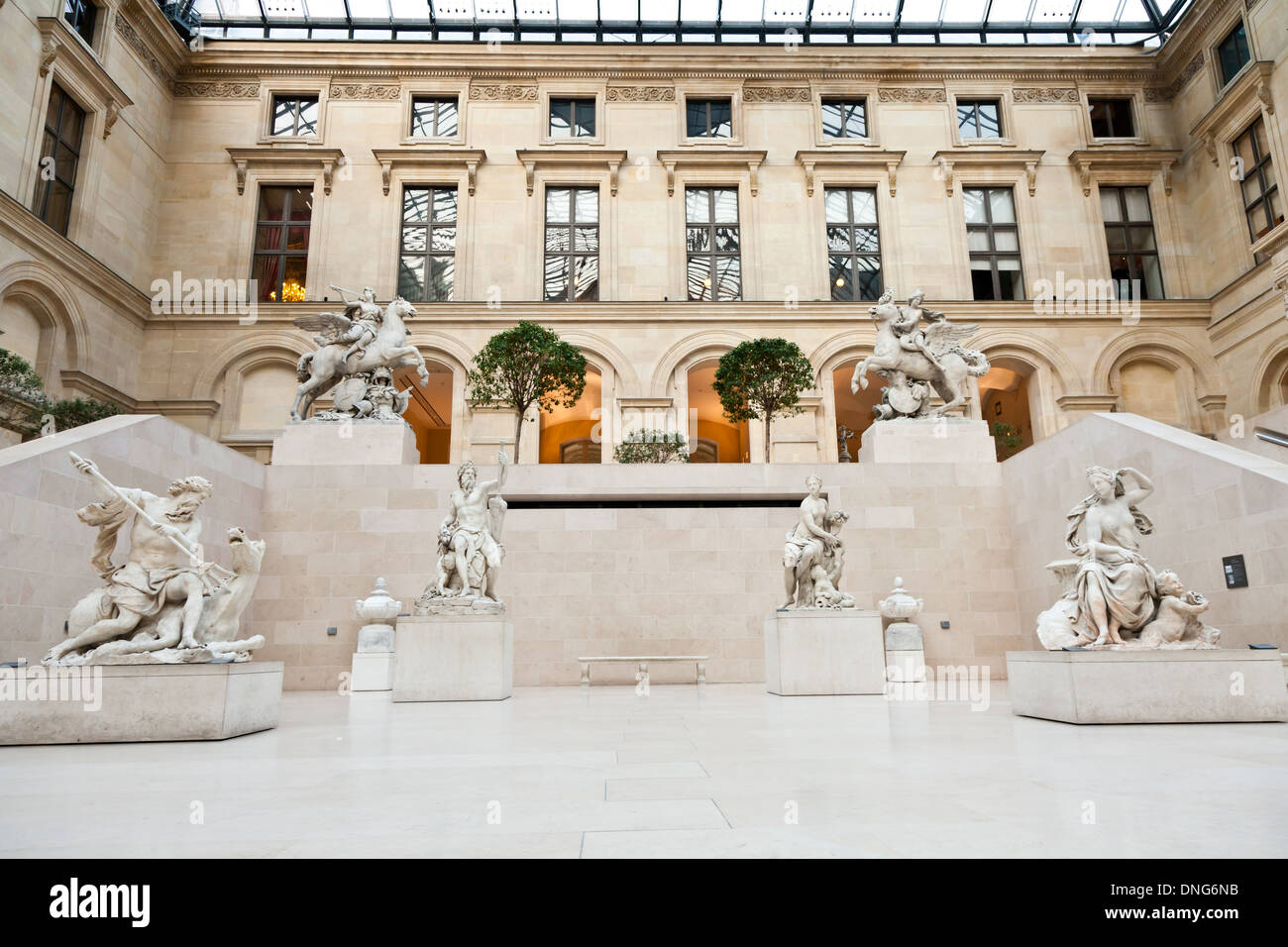 Educational concepts: interior of an European museum Stock Photo - Alamy